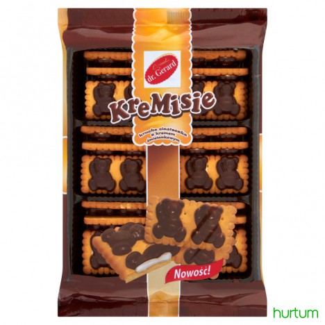 dr Gerard KreMisie Kruche ciasteczka z kremem śmietankowym 350 g w ...