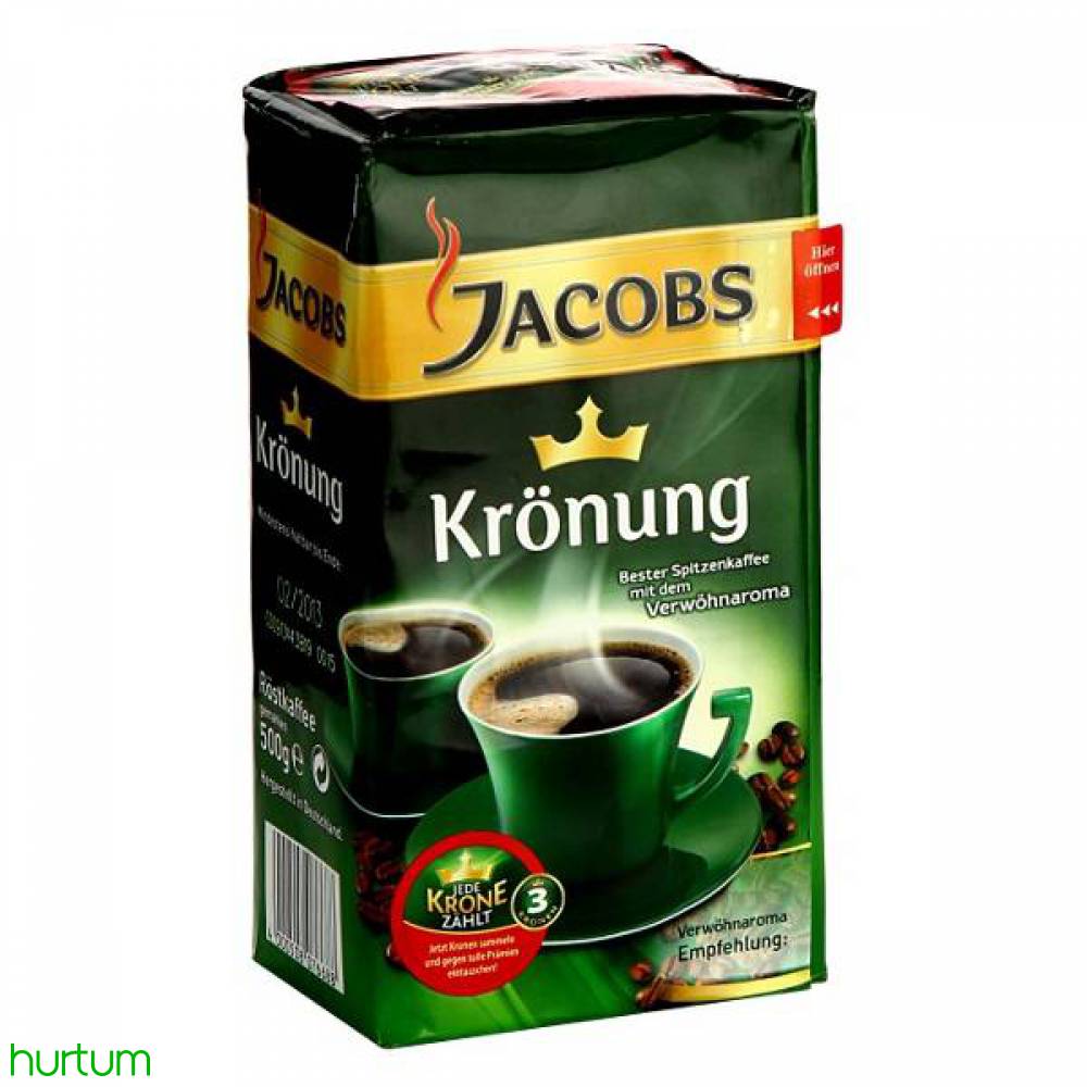 JACOBS 500g Kronung Niemiecka kawa mielona import w Hurtum.pl