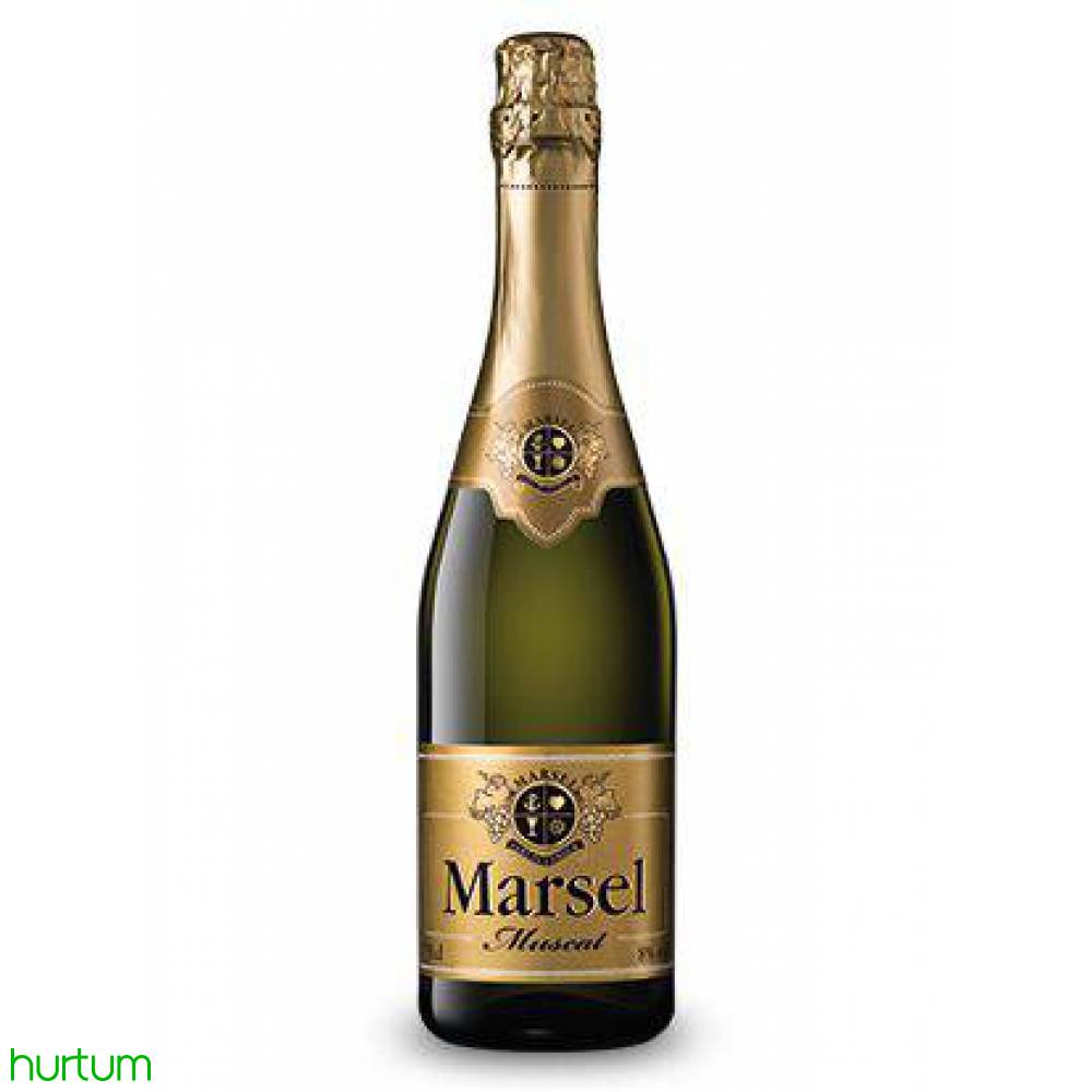 Marsel Muscat Wino Musujące białe słodkie 8% 0,75 l w Hurtum.pl