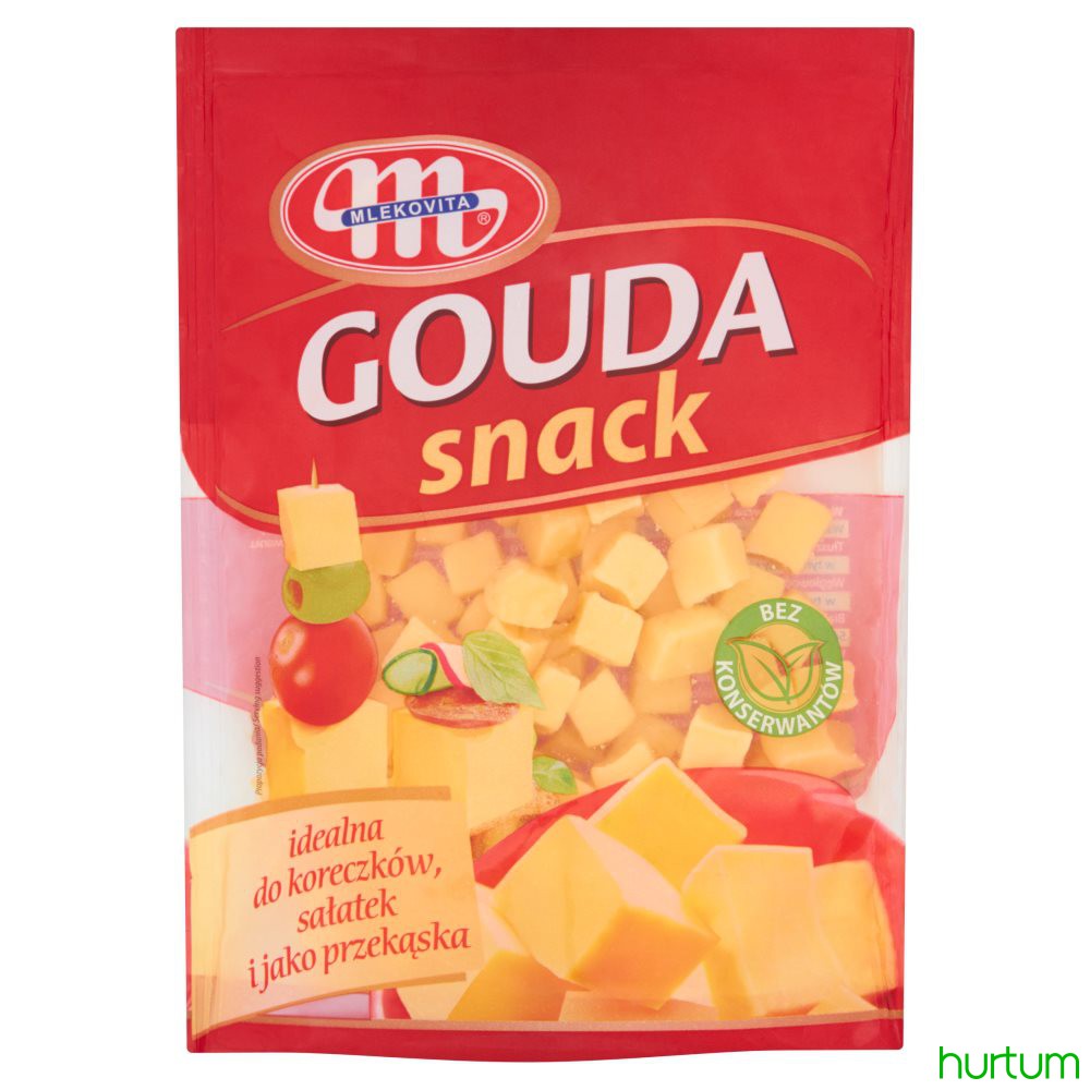 Mlekovita Gouda Snack Ser kostka 150 g w Hurtum.pl