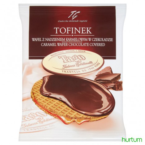 Tago Tofinek Wafel z nadzieniem karmelowym w czekoladzie 50 g w Hurtum.pl