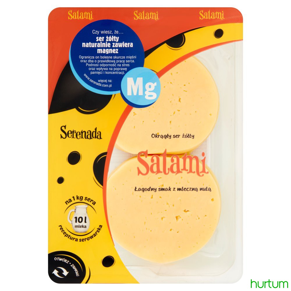 Serenada Okrągły ser żółty Salami 135 g w Hurtum.pl