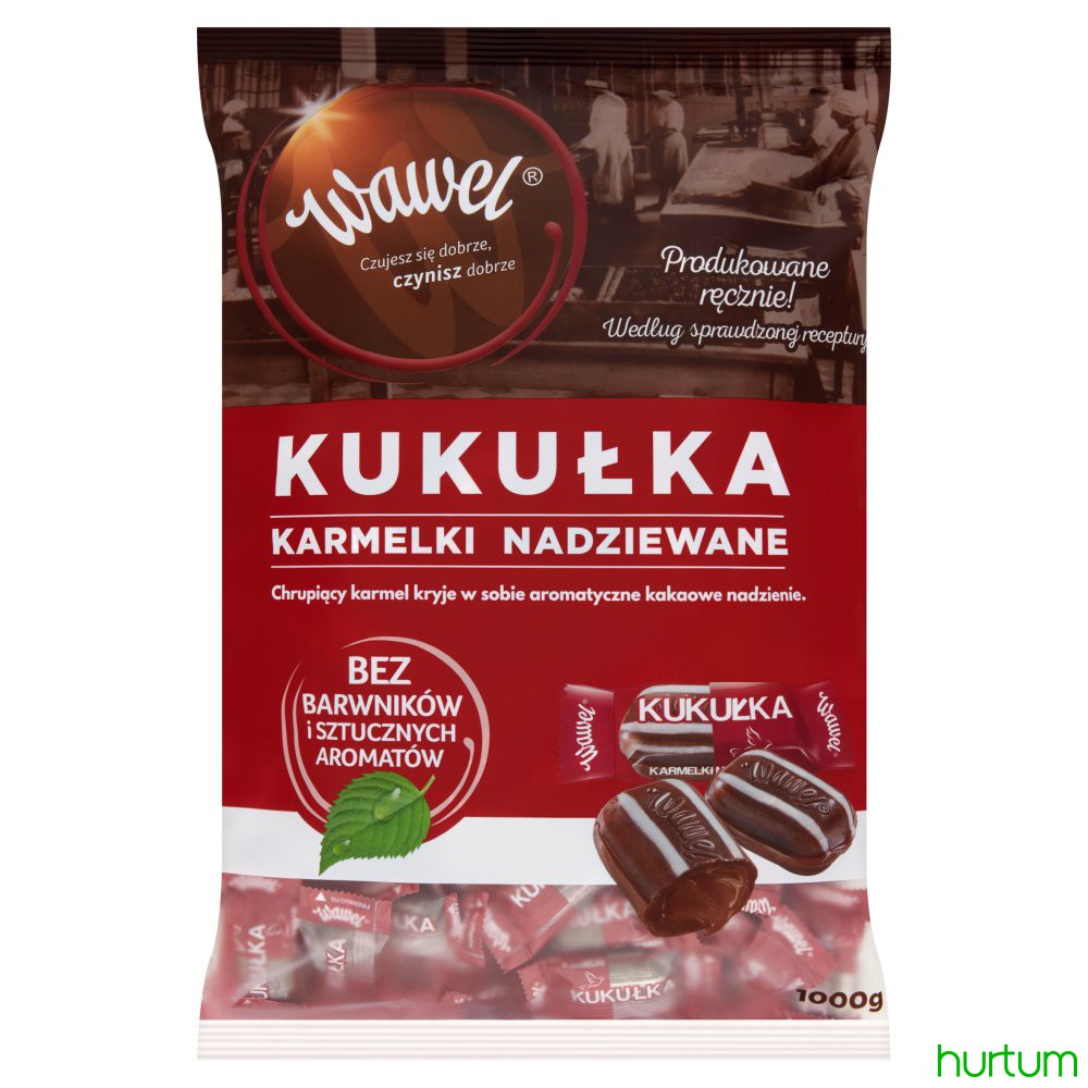 Wawel Kukułka Karmelki nadziewane 1000 g w Hurtum.pl