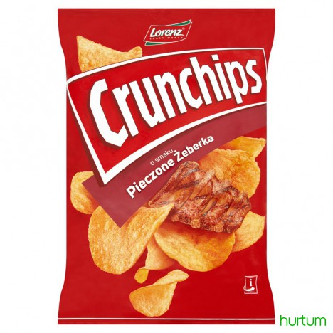 Crunchips Chipsy ziemniaczane o smaku pieczone żeberka 140 g w Hurtum.pl