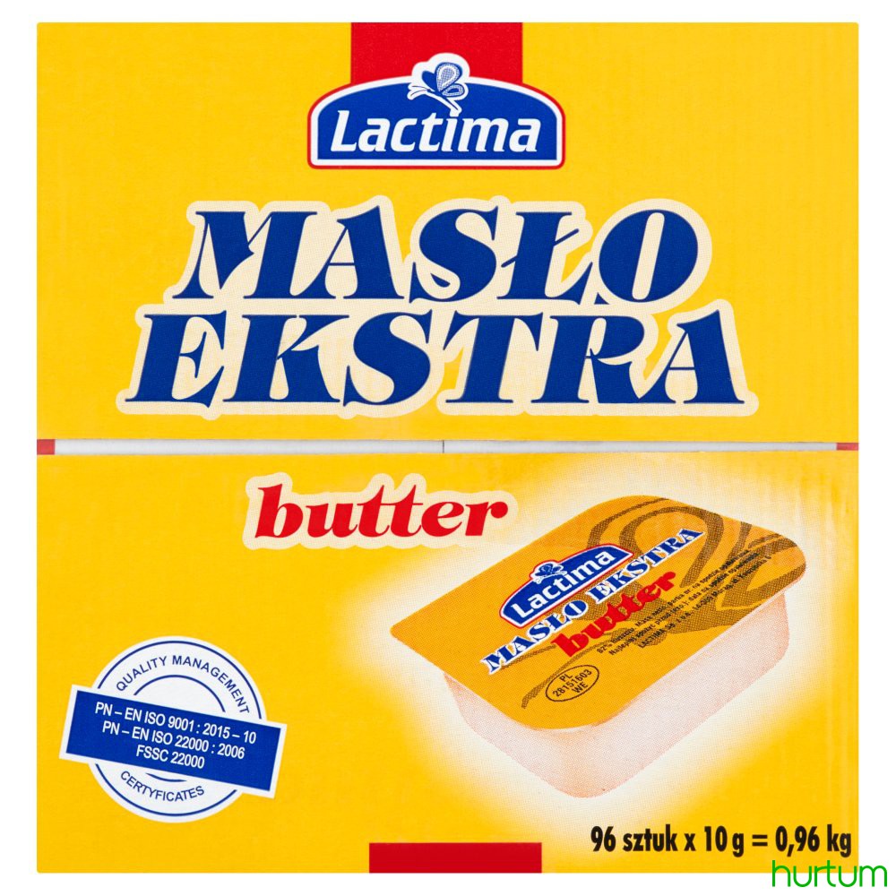 Lactima Masło ekstra 0,96 kg (96 sztuk) w Hurtum.pl