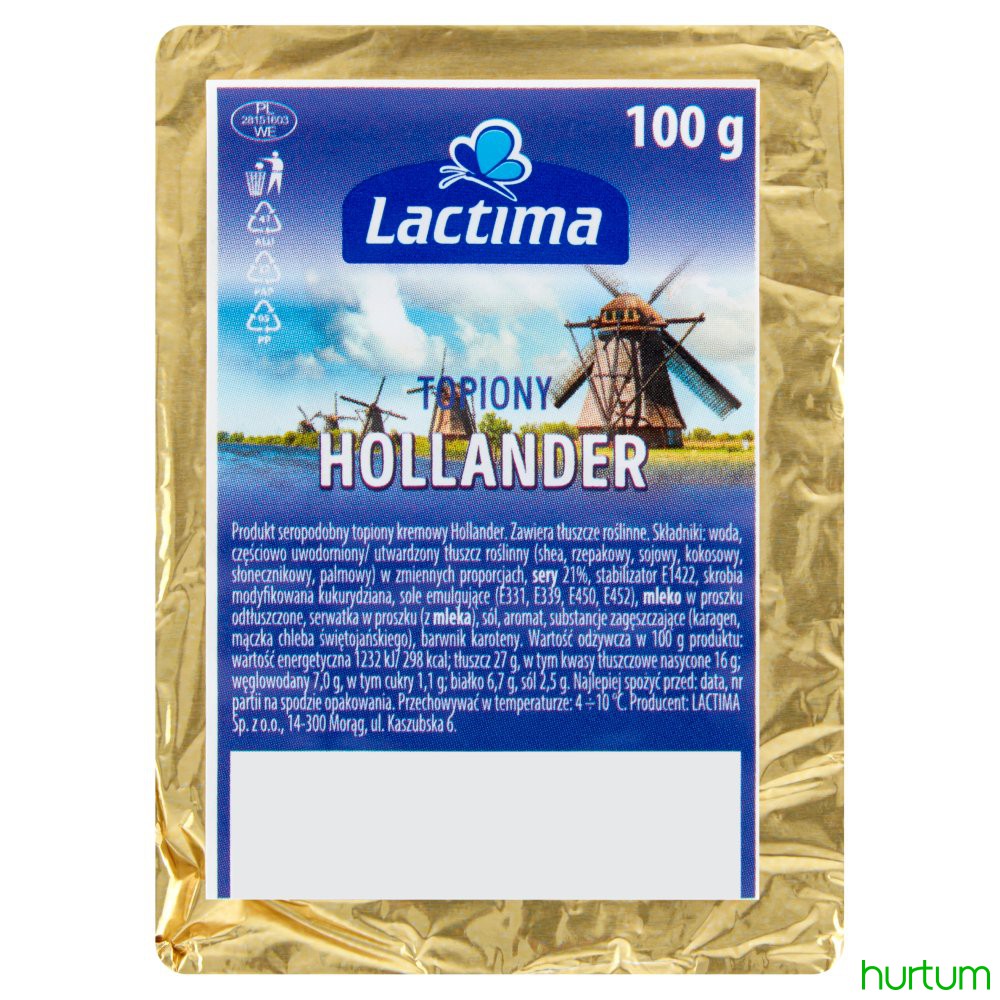 Lactima Produkt seropodobny topiony Hollander 100 g w Hurtum.pl