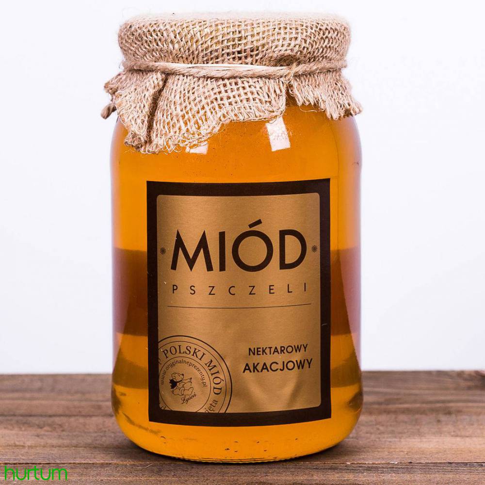 Łysoń Miód akacjowy słoik twist off 1250 g w Hurtum.pl