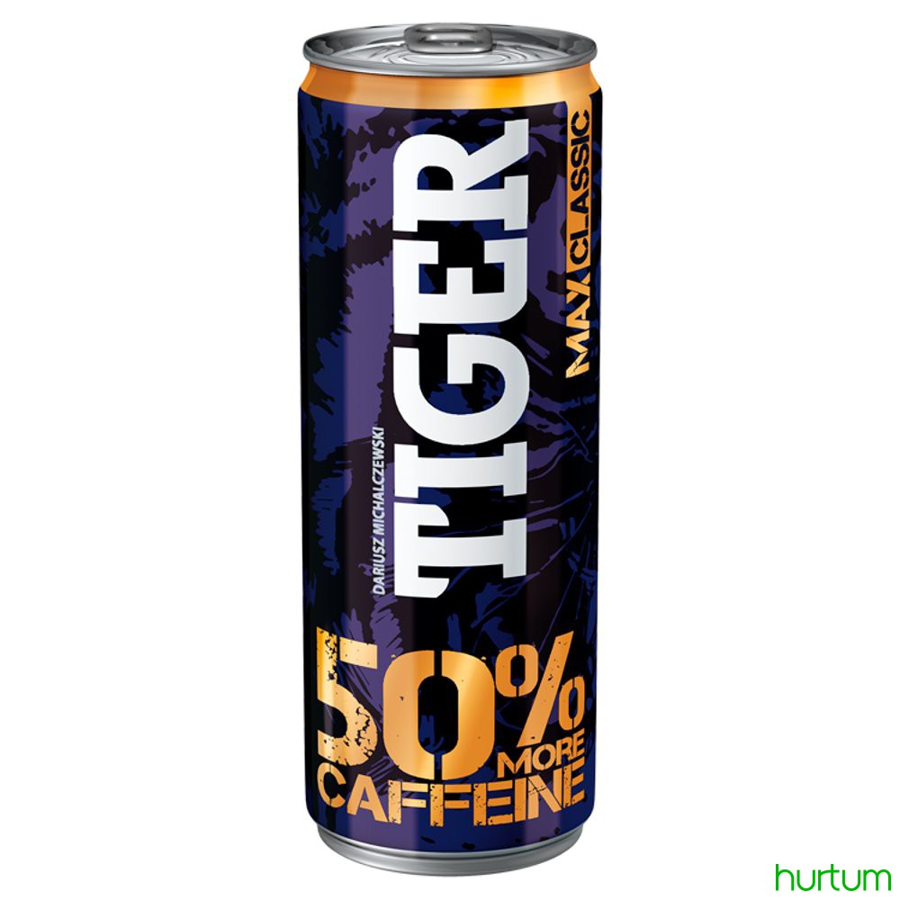 Tiger Max Classic Energy Drink Gazowany napój energetyzujący 250 ml w ... Tiger Max Classic Energy Drink Gazowany napój energetyzujący 250 ml w ...