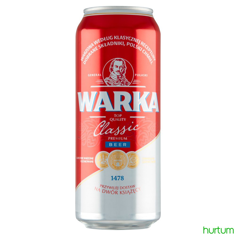 Warka Classic Piwo jasne 500 ml w Hurtum.pl